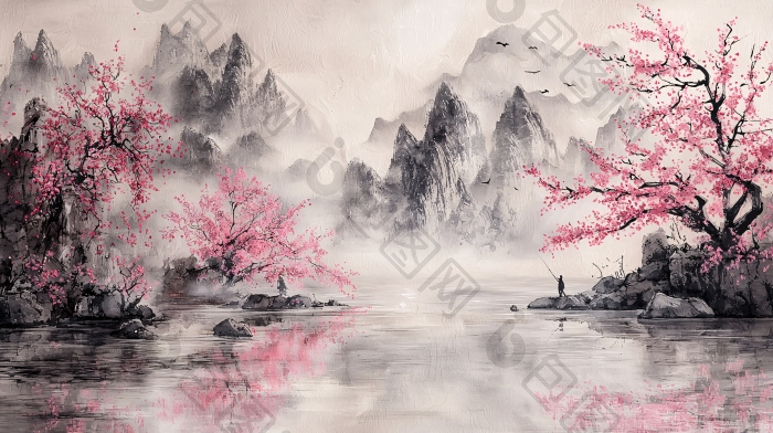 水墨画山水写意画图片素材图片-包图网企业站