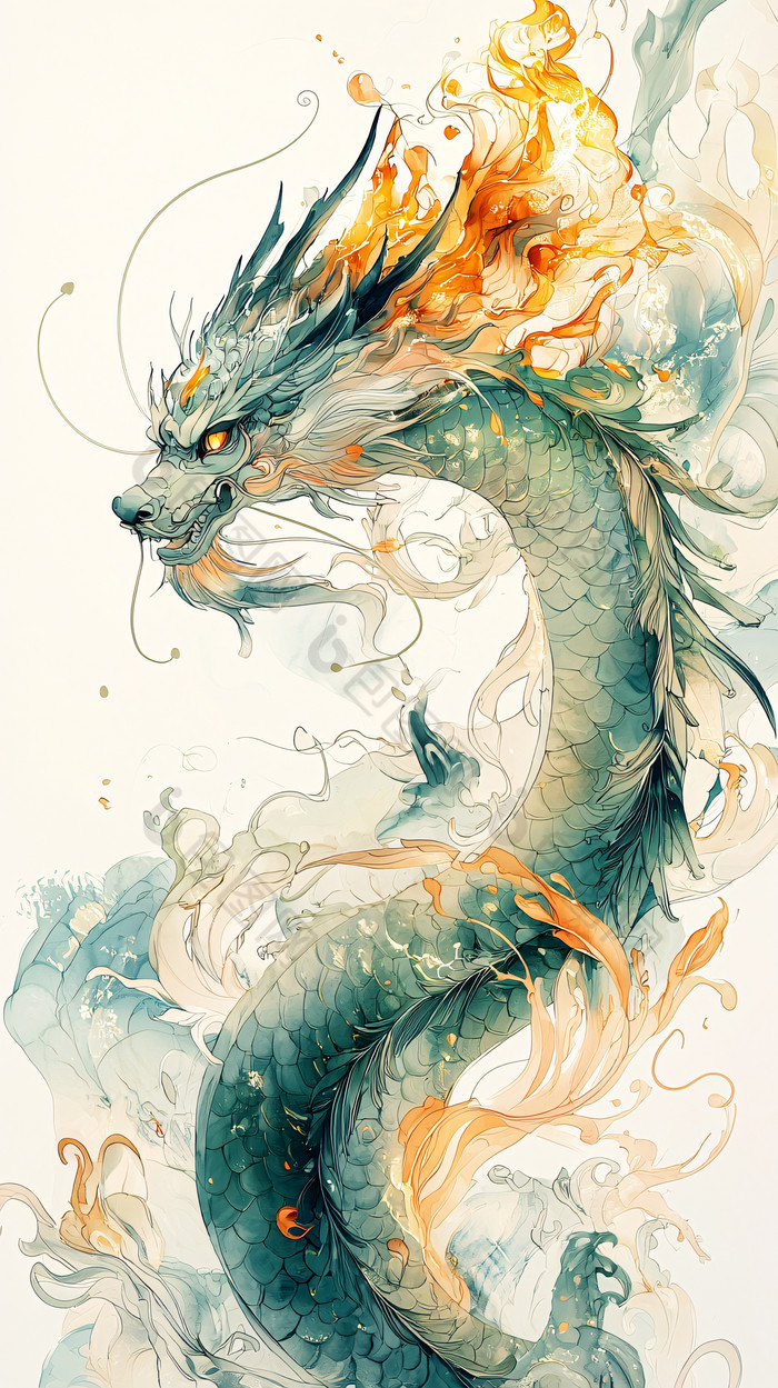 水墨龙图水墨写意图片-包图网企业站