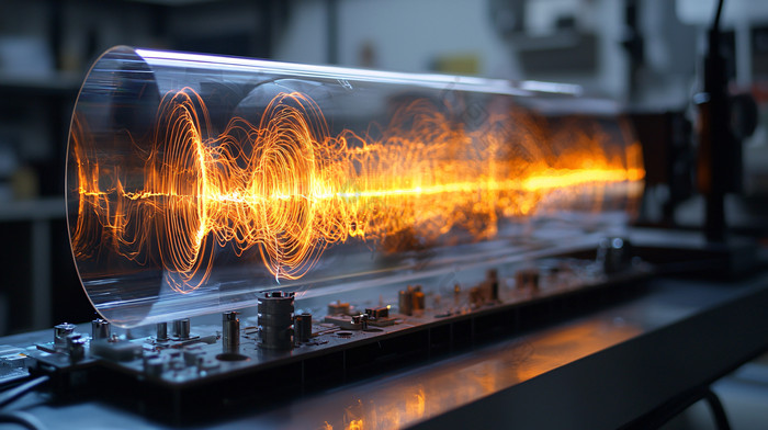 透明管内的能量流动图片-包图网企业站