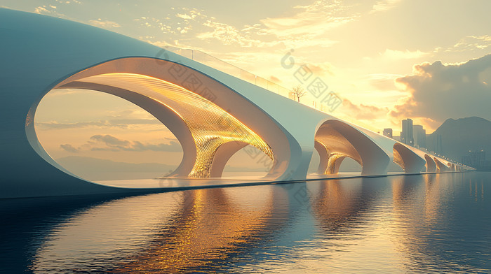 未来科技感桥梁科幻图片-包图网企业站