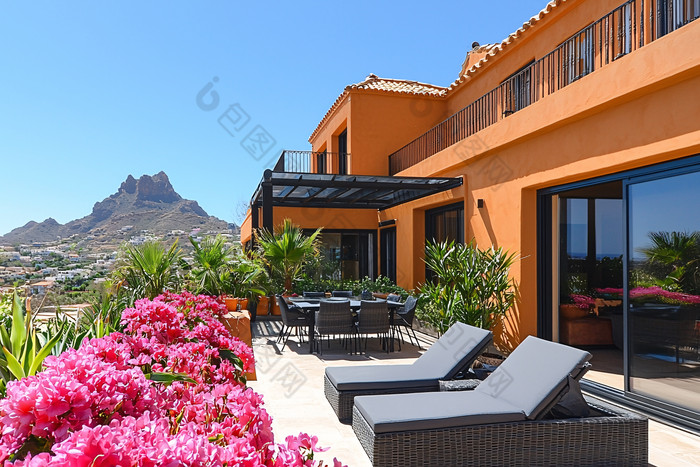 西班牙别墅别墅景观图片-包图网企业站