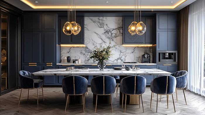 现代轻奢餐厅设计家装图片图片-包图网企业站