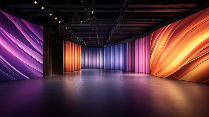 色彩绚丽的艺术展览图片-包图网企业站