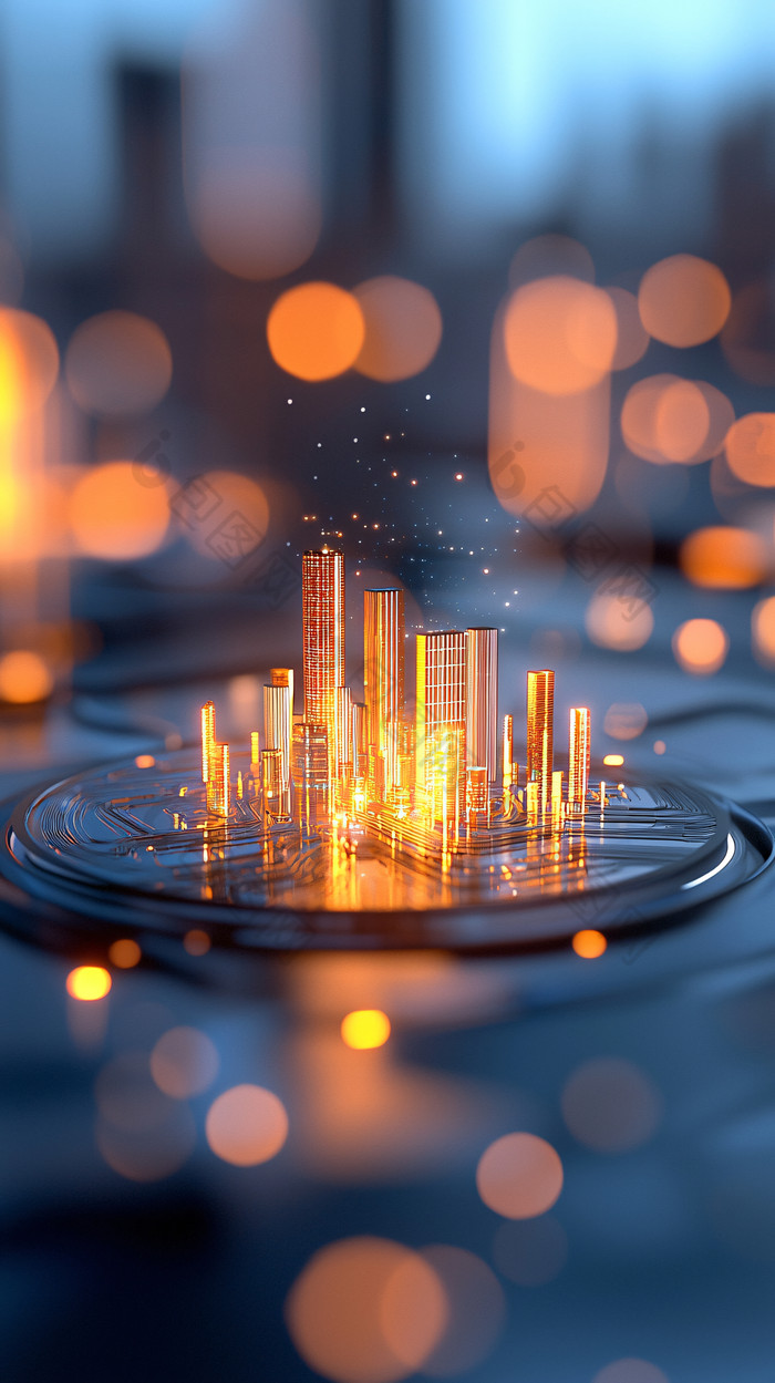 未来科技之城夜景未来建筑图片-包图网企业站