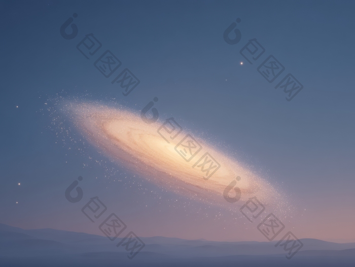 银河系夜空下的星云图片 包图网企业站