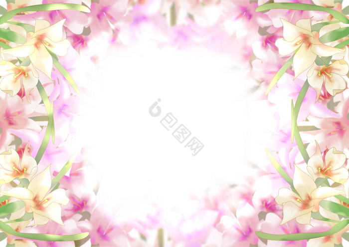 花朵边框png下载-包图网