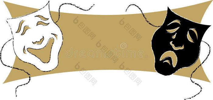 戏剧面具海报图片-包图网企业站