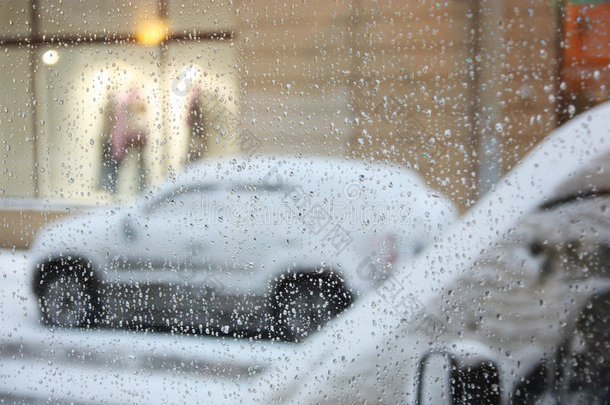 雨雪天气的自然背景-包图企业站