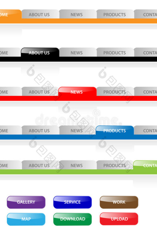 五步图模板方案选项卡-包图企业站