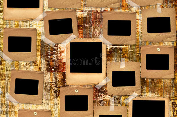 旧海报撕破的纸片幻灯片图片-包图网企业站