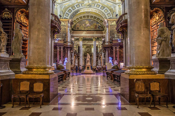 维也纳国家图书馆内部图片-包图网企业站