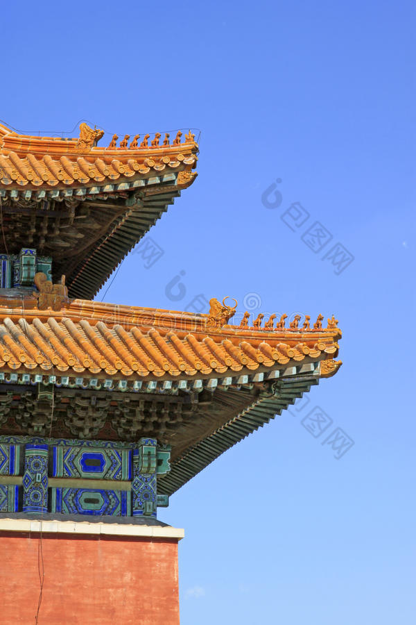 清代东陵琉璃瓦屋顶图片-包图网企业站