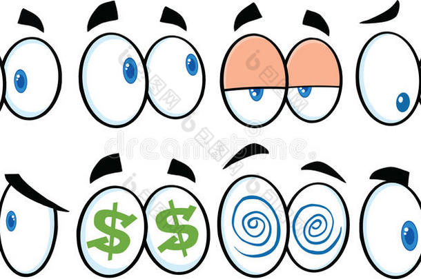 卡通眼睛图片-包图网企业站