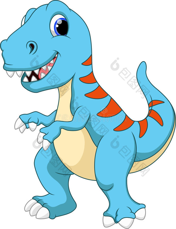 可爱的霸王龙卡通图片-包图网企业站