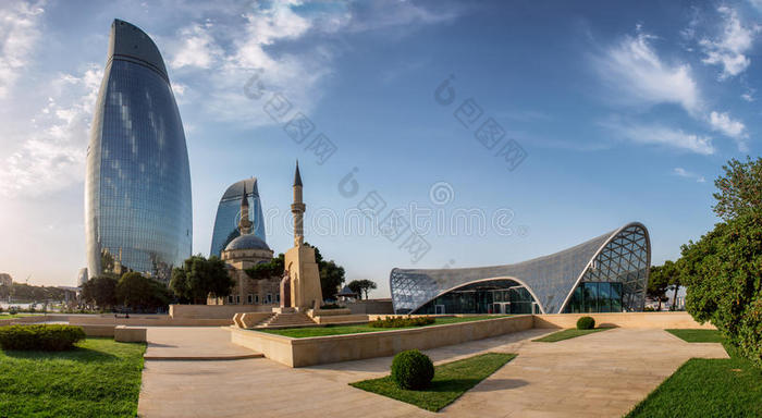 阿塞拜疆巴库月日阿塞拜疆首都城市景观年月图片-包图网企业站