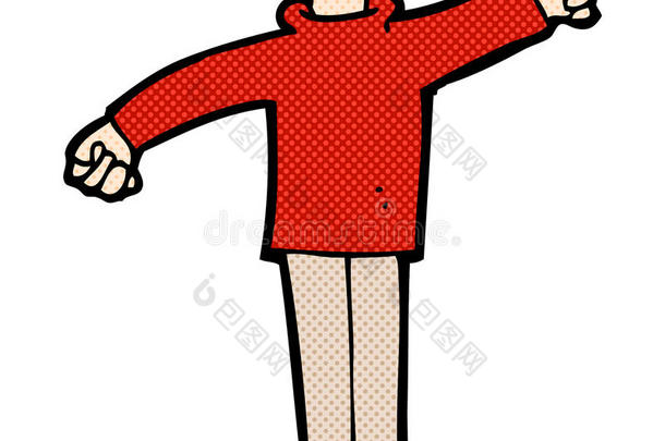 漫画卡通身体与举起的手混合和匹配漫画卡图图片-包图网企业站
