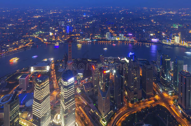 上海陆家嘴全景鸟瞰图图片-包图网企业站