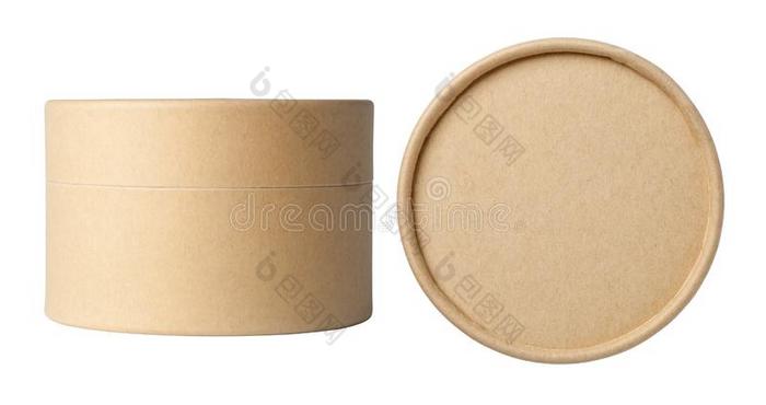 圆形的棕色的纸盒图片-包图网企业站