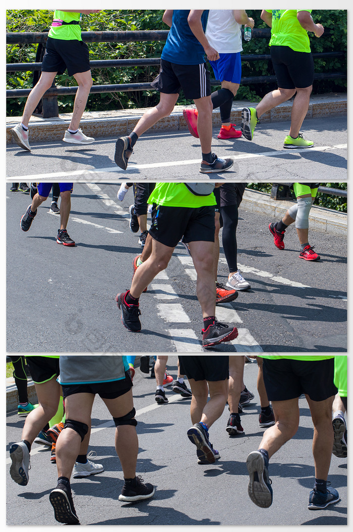 清新风格蓝天下跑步的人摄影图图片-包图网