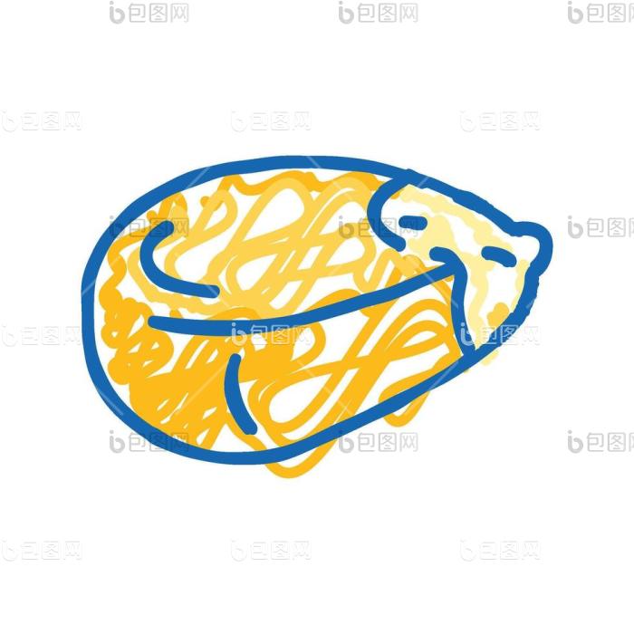 谷物玉米图标涂鸦插图png下载-包图网