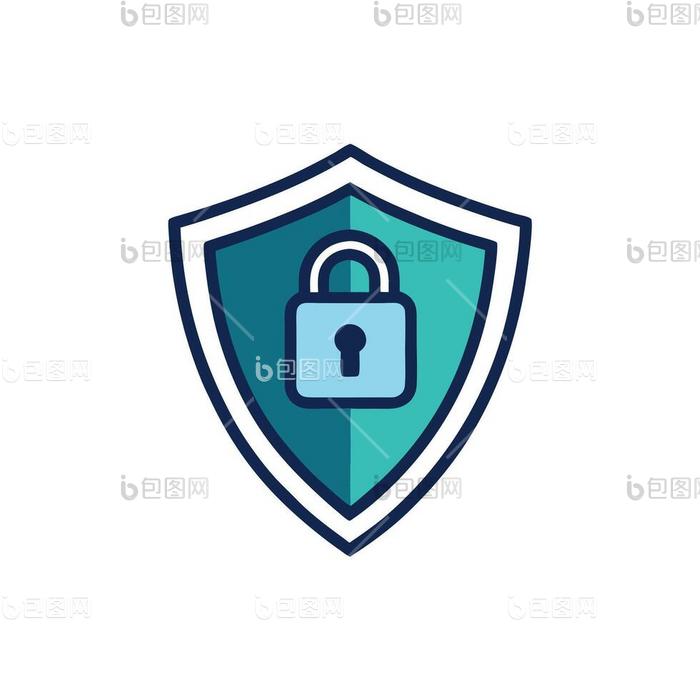 夏普科技盾牌标志png下载-包图网