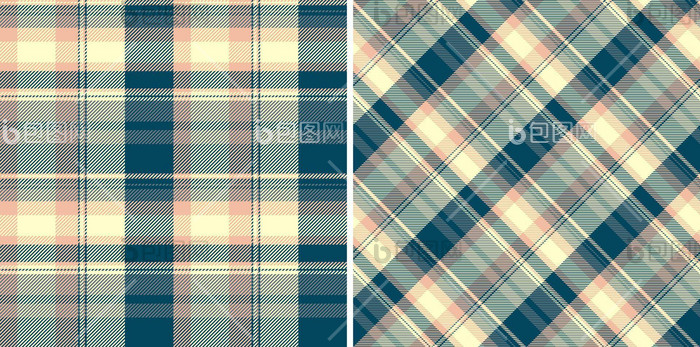 经典格纹包含直纹和斜纹格纹配色复png下载-包图网